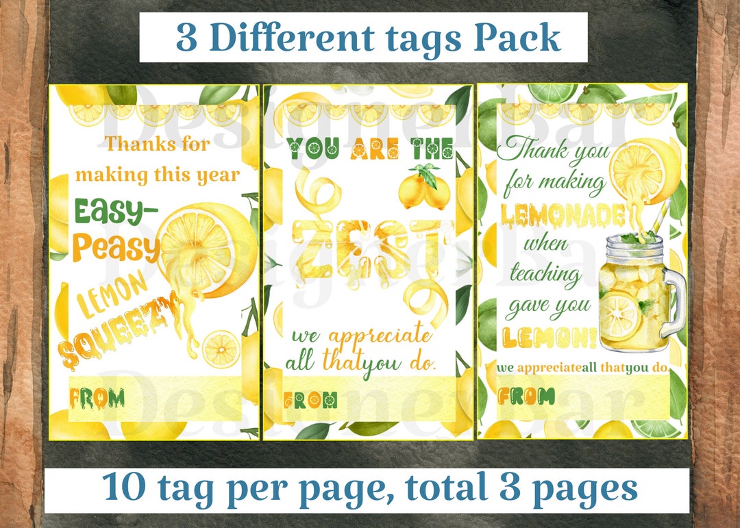 Easy Peasy LEMON SQUEEZY, You Are the Zest, Thanks for Making Lemonade ...