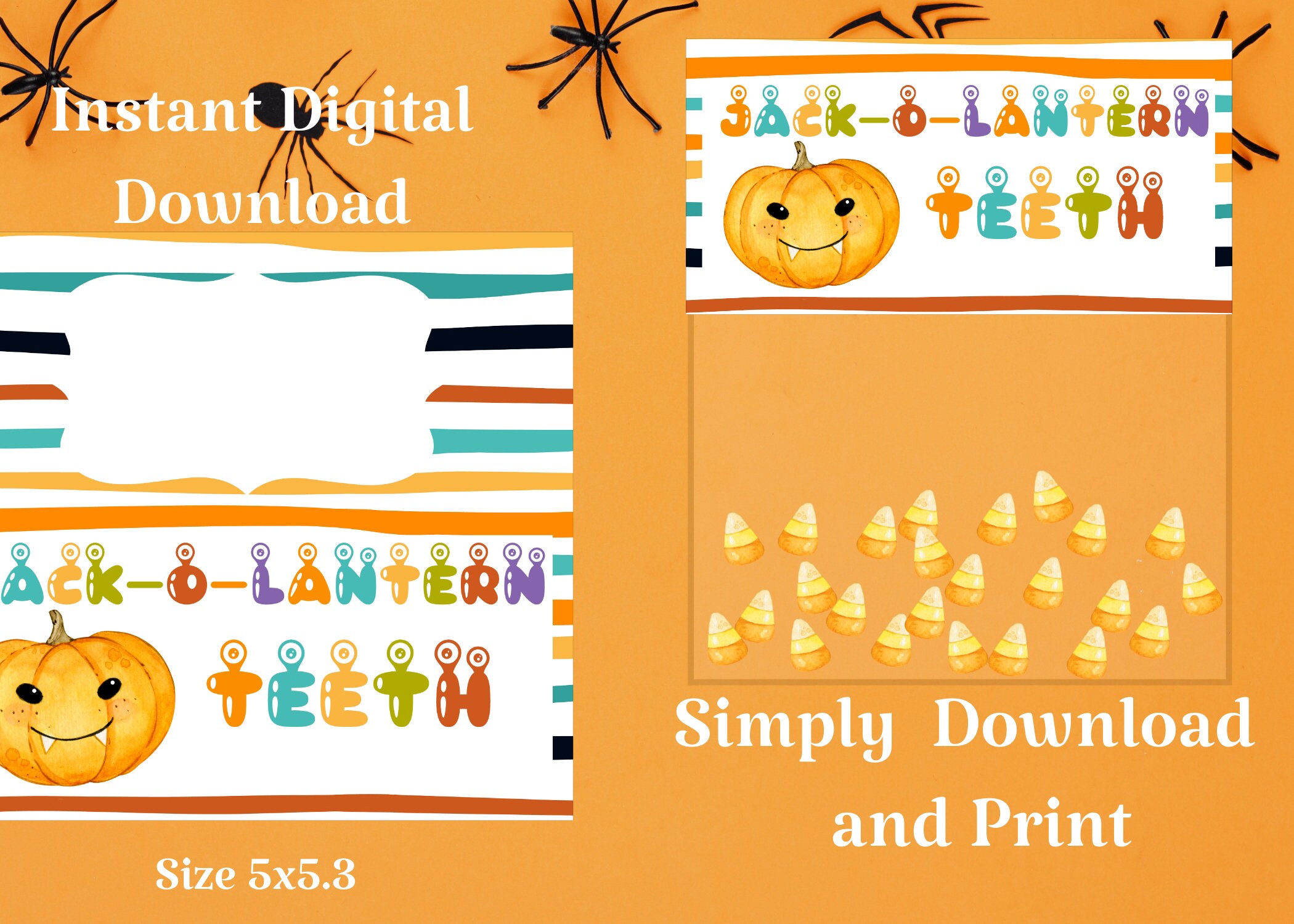 Halloween Treat Bag Topper Instant Download-bag Topper for Students ...