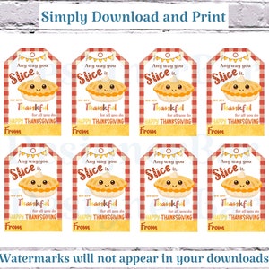 Any Way You Slice It Thanksgiving Gift Tag-thankful for All You Do Fall ...