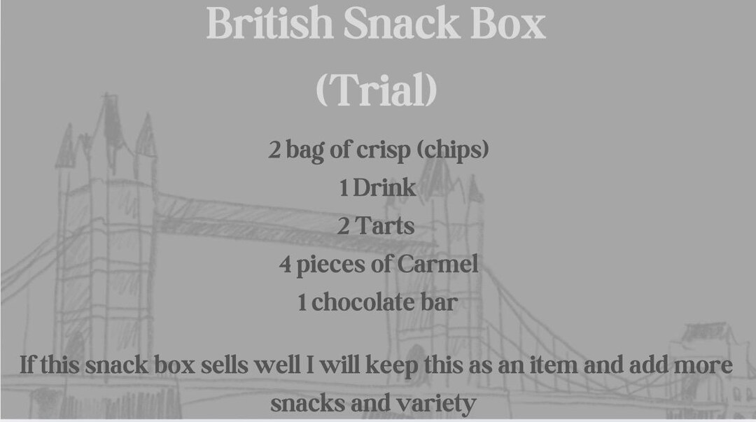 British Snack Box//trial Box//freshness Guaranteed//fast Shipping - Etsy