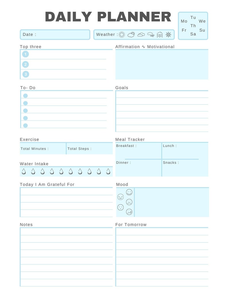 Pastel Daily Digital Planner: Printable PDF for Goodnotes (digital ...