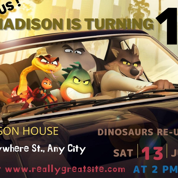 The Bad Guys Party Invitations - Etsy