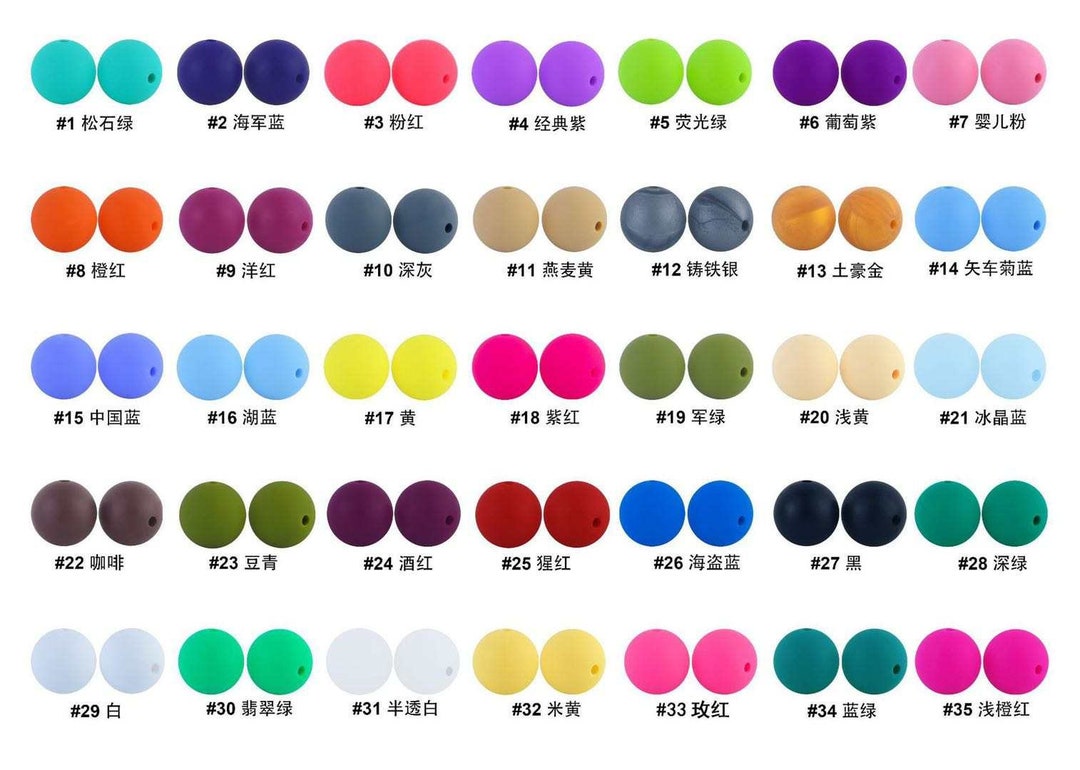 Silicone Beads 15 Mm - Etsy