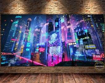 Cyberpunk Wall Art - Etsy