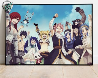 Fairy Tail Anime Poster - Etsy UK