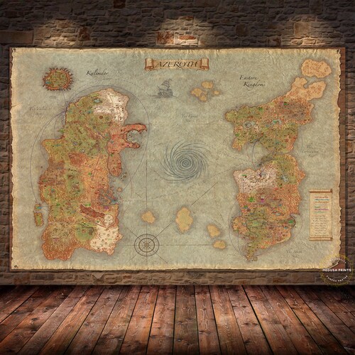 Colorado World of Warcraft Style Map - Etsy