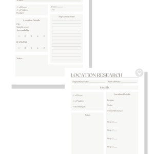 Complete Printable Domestic Travel Planner | Travel Itinerary Organizer ...