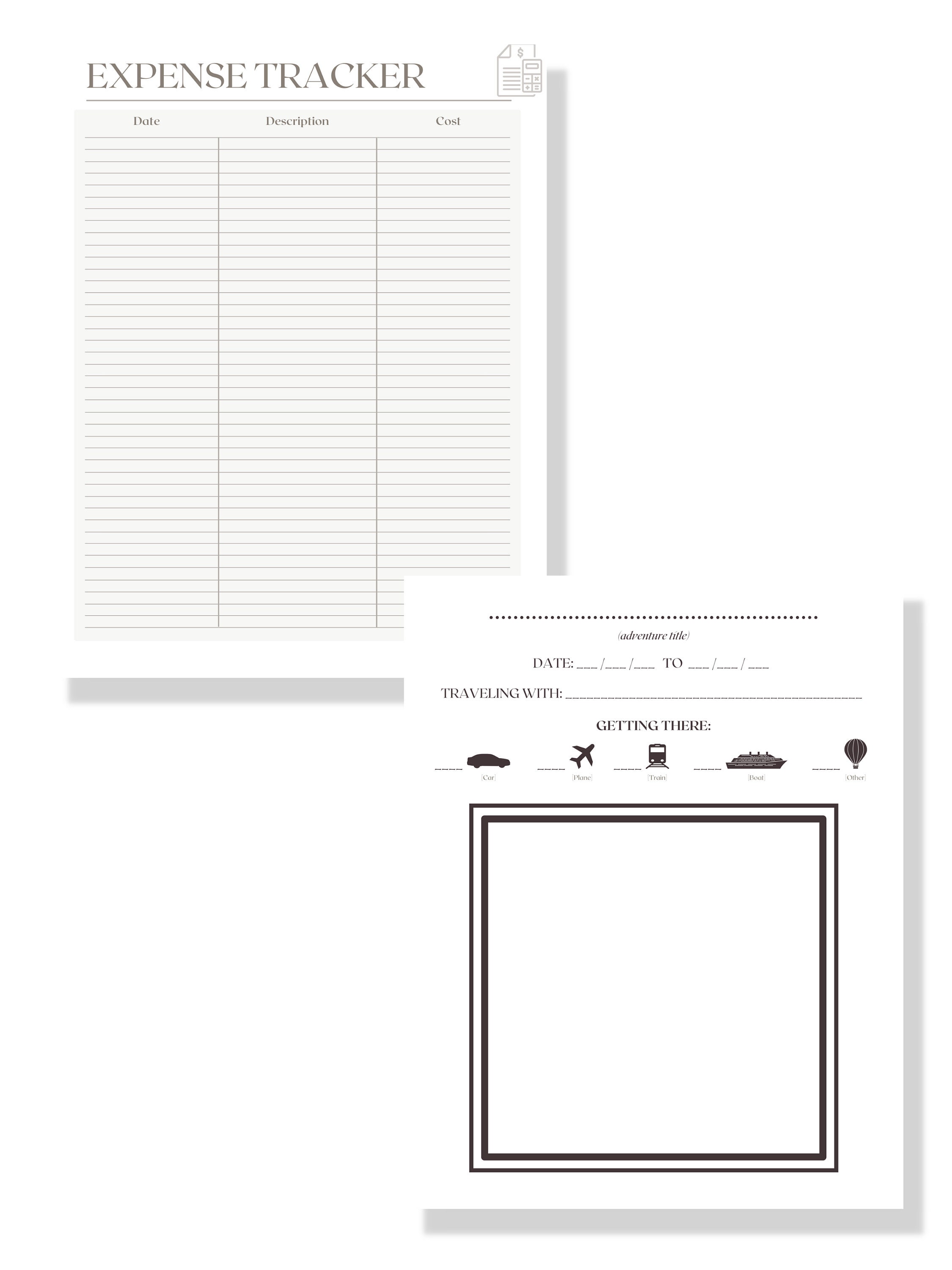 Complete Printable Domestic Travel Planner | Travel Itinerary Organizer ...