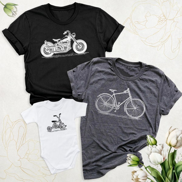 Motorcycle Dad and Daughter - Etsy