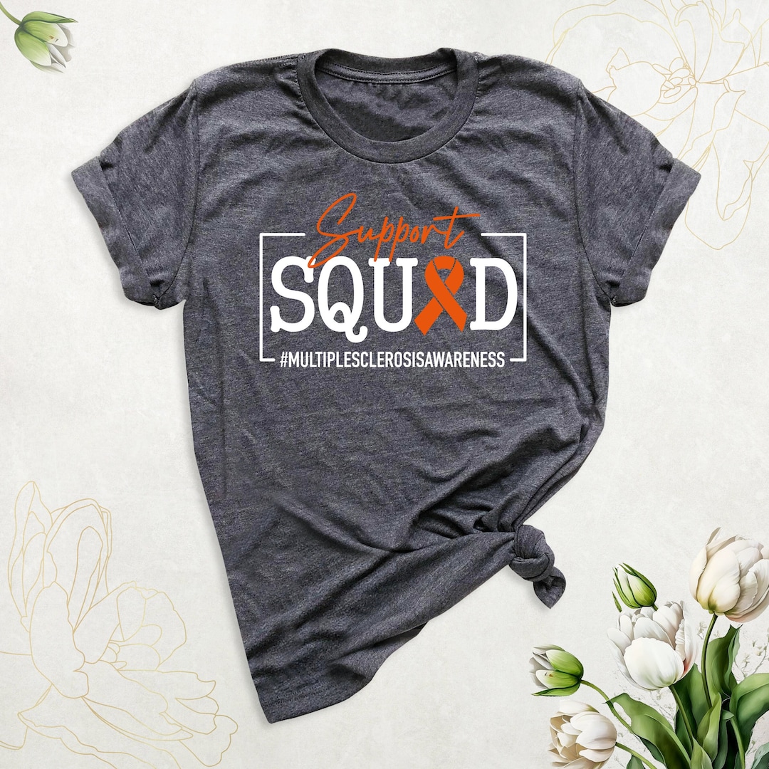Multiple Sclerosis Shirt, MS Support Squad Tees, Multiple Sclerosis ...