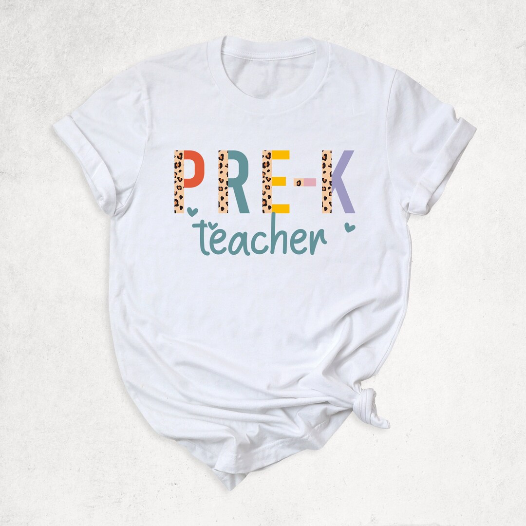 Pre-k Teacher T-shirt, Back to School Shirt, First Day of School Shirt ...