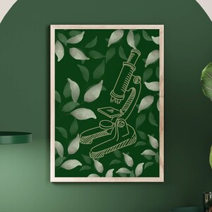 Microscope Printable Art Medical Decor Science Art Biology Art Science ...