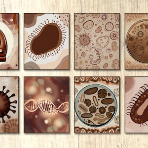 Science Wall Prints, Boho Watercolor Prints, Boho Classroom Wall Art ...