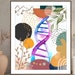 Science Print, DNA Printable, Watercolor Abstract, Science Poster ...