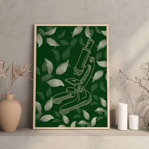 Microscope Printable Art Medical Decor Science Art Biology Art Science ...