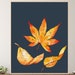 Watercolor Autumn Leaf Wall Art, Printable Poster Fall, Rustic Autumn ...