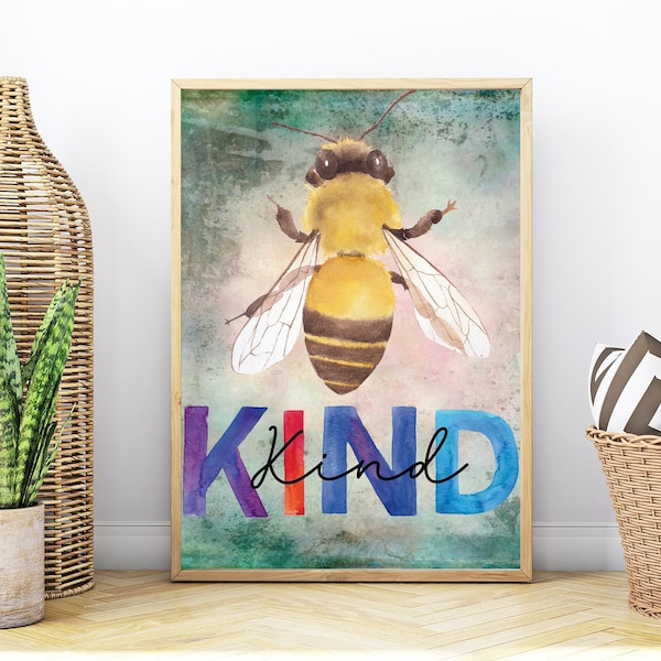 Be Kind Poster - Etsy