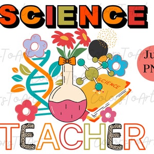 Science PNG, Digital Download, T Shirt Png, Teacher Png File, Png ...