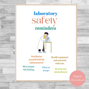 Science Laboratory POSTERS, Chemistry Printable, Science Teacher ...