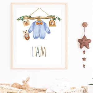 Printable Baby Boy Name Sign, Baby Name Announcement Printable, Boy ...