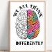 Neurodiversity Brain Art Print, Counselor Office Decor (digital ...