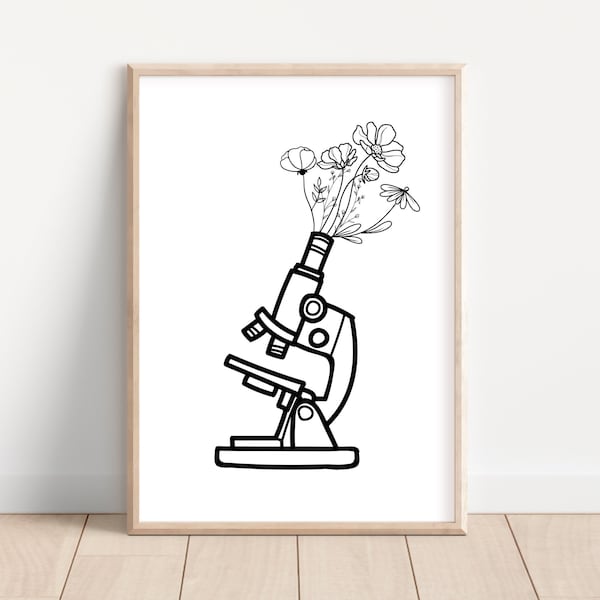 Microscope Art - Etsy