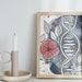 DNA Watercolor Art Print, Medical Art Poster, Watercolor Abstract Wall ...