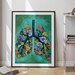 Lungs Flower Anatomy Print Science Poster Biology Medical Poster ...
