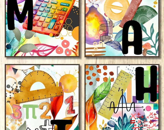 Math Symbol Index Poster for Classrooms & Teachers | Instant Download ...