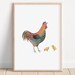 Chicken Print Cottage-core Decor Farmhouse Print Printable Farm Nursery ...