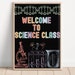 Science Classroom Poster Welcome to Science Class Back to School ...