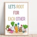 Let's Root for Each Other, Classroom Decor, Digital Print, Nursery ...