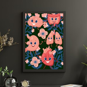 Anatomy Classroom Wall Art Science Wall Art Middle School Decor High ...