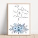 Science Print Neuron Print Neurology Doctor Gift Medical Print ...