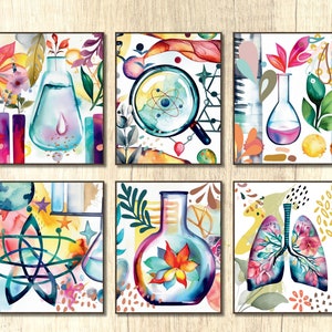Science Posters, Science Office Room Decor, Science Campus Wall Art ...