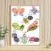 Botanical Wall Art, Wall Decor Living, Insect Illustration, Bugs Wall ...
