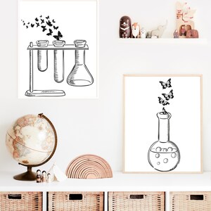 Science CLASSROOM Decorations, Science Class Gallery Wall Set ...