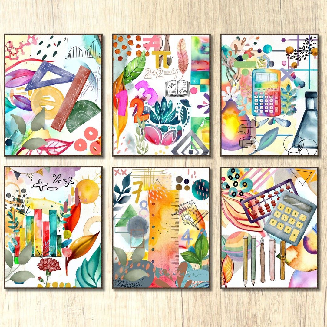 Math Decor Math Class Gallery Wall Math Art High School Middle School ...