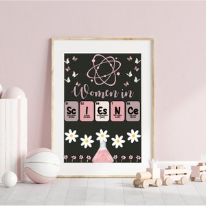 Women in Science Printable Gift for Science Teacher Cool Science Wall ...