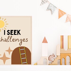 Classroom Posters Inspirational Playroom Decor Motivation Growth ...