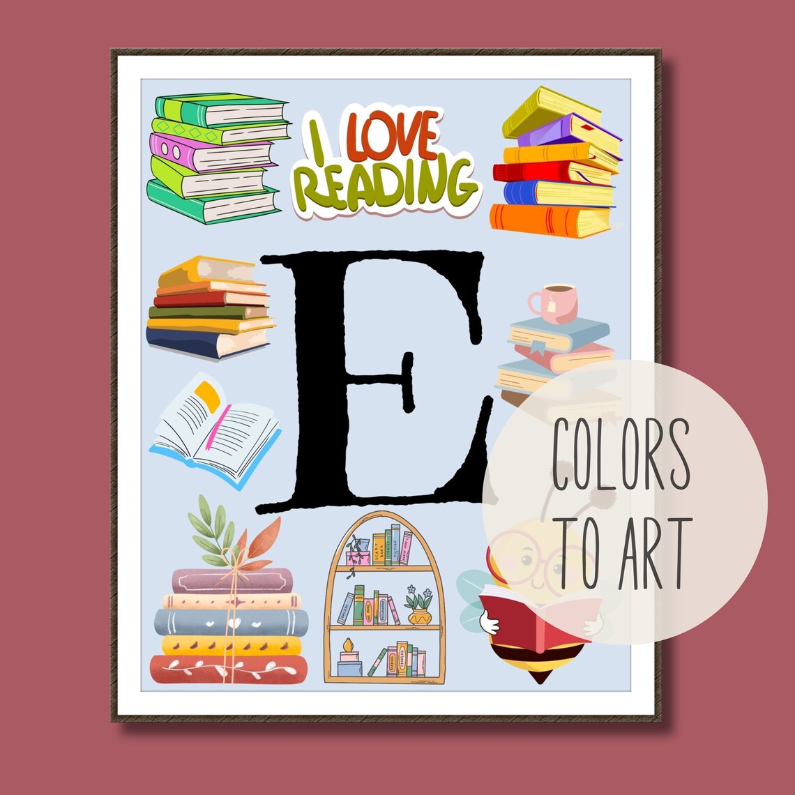 Reading Posters Classroom Decor School Library Sign Reading Classroom ...