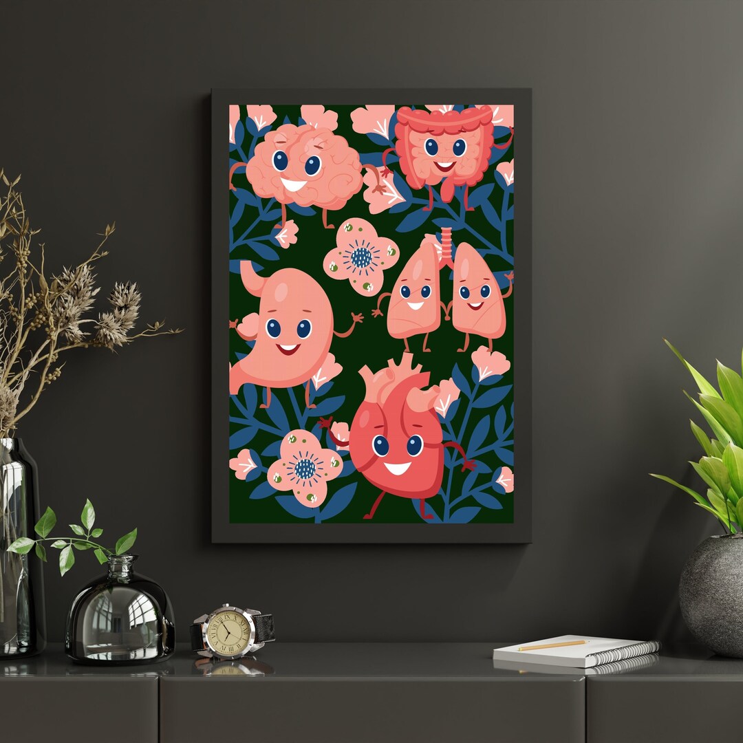 Anatomy Classroom Wall Art Science Wall Art Middle School Decor High ...