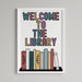 Welcome Library School Sign Printable School Library Poster Classroom ...