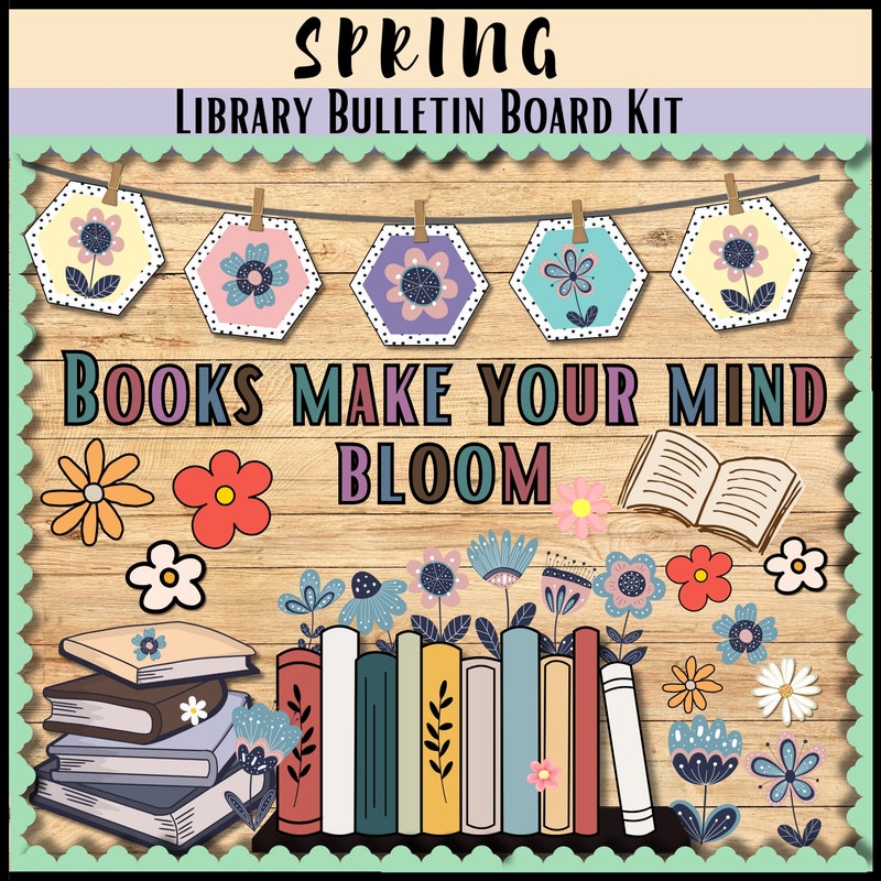 Spring Library Decor - Etsy