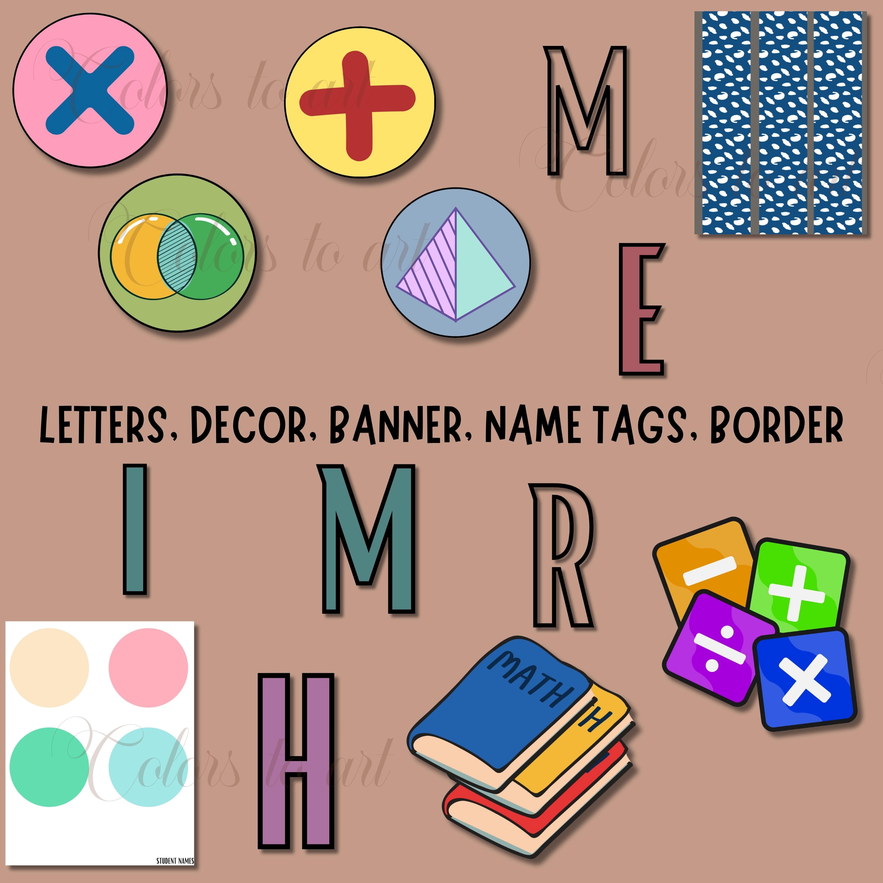 Math Bulletin Board Kit Mathematics Bulletin Board Kit Math Class Back ...