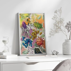 Science Poster Microbiology Poster Microbiology Art Bacteria Types ...