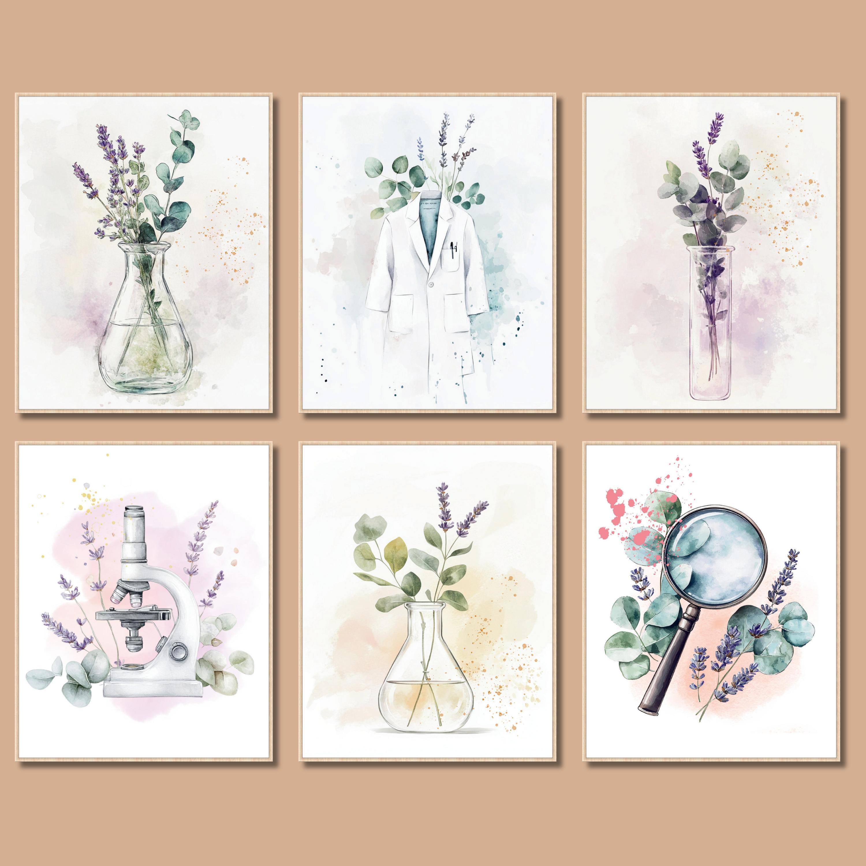Science Wall Prints Science Posters Boho Watercolor Prints Science ...
