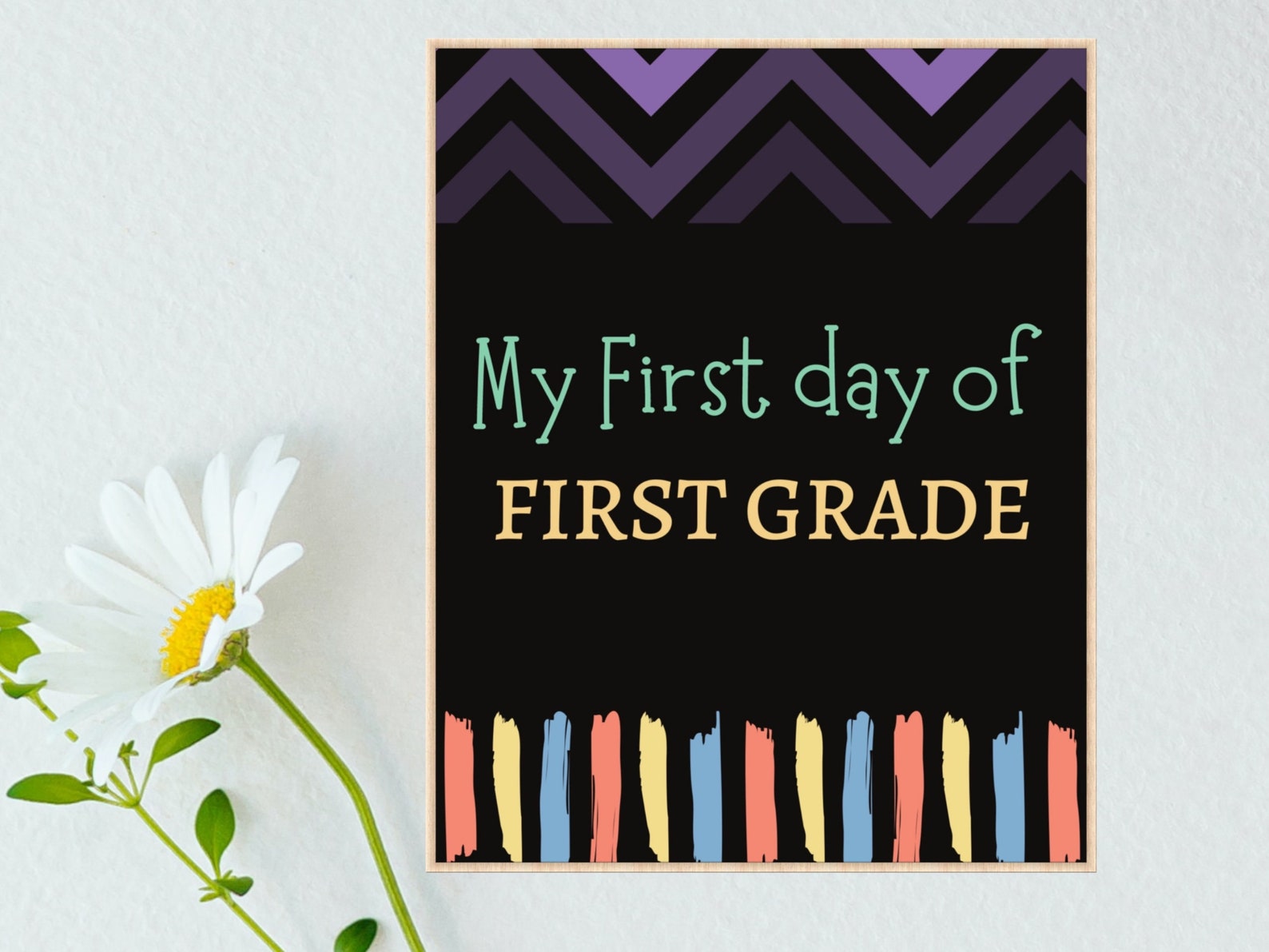 Printable First Day of FIRST GRADE Sign 1st Day of 1st Grade - Etsy