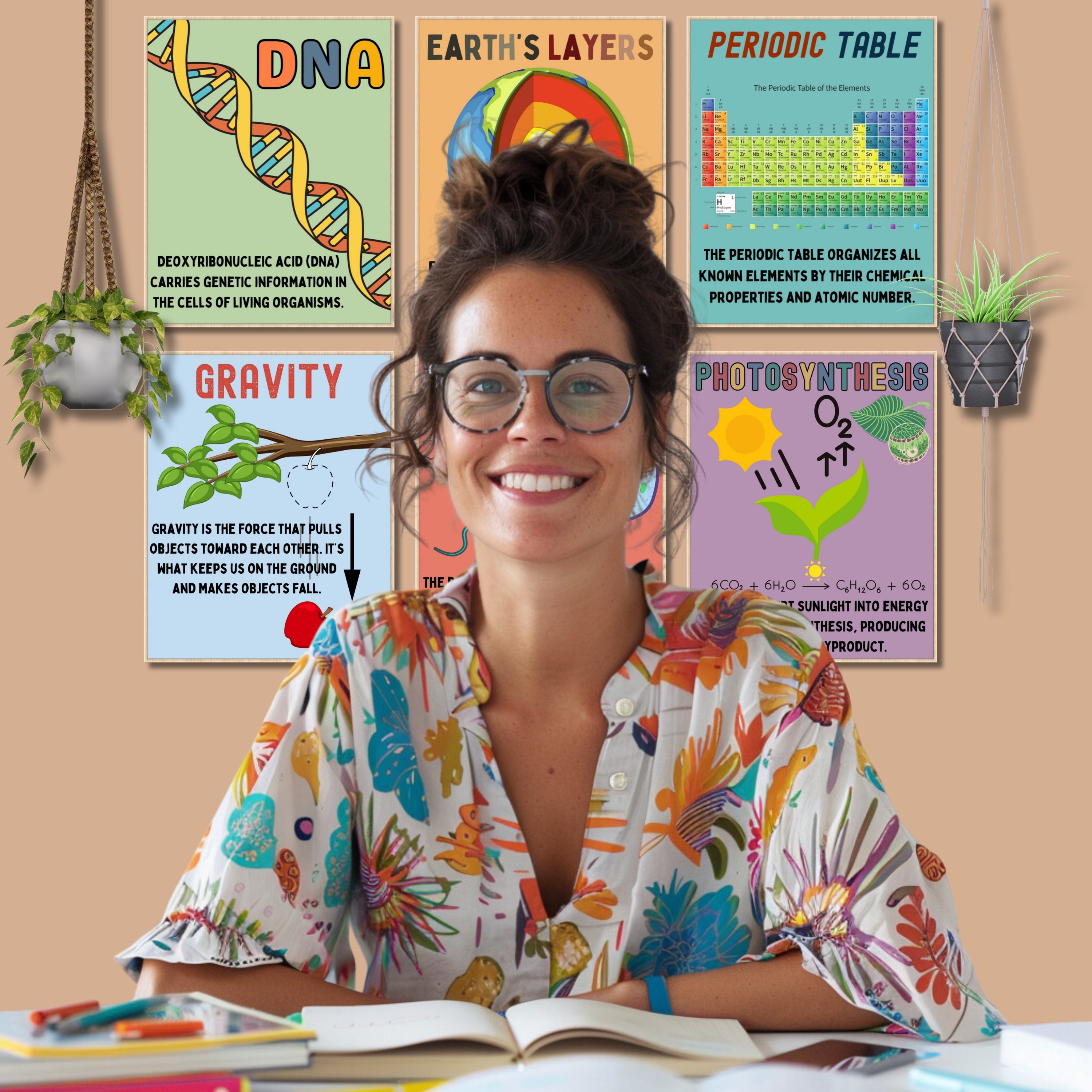 Science Class Posters Set of 12 Middle School Science Posters High ...