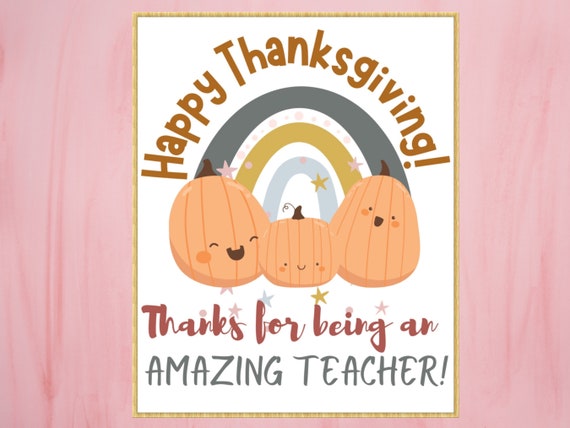 Printable Thank You for All You Do You Are Appreciated Fall - Etsy